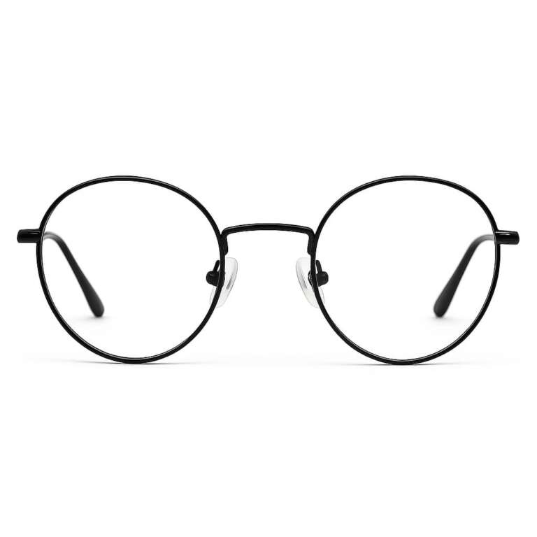 Classic Round Metal Eyeglass Frame - Alden & Esme